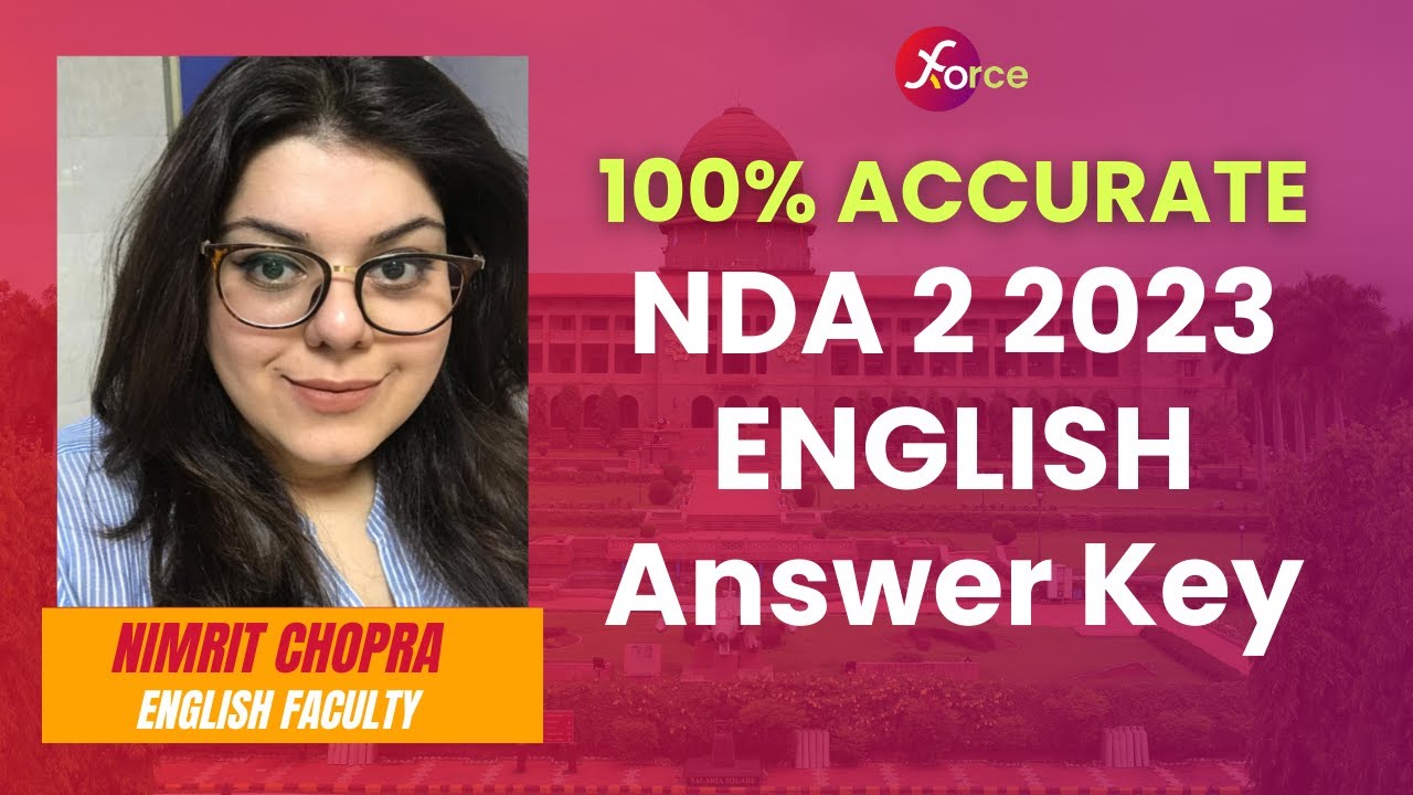 NDA 2023 Exam Analysis | NDA Exam English Paper Analysis 2023 | NDA 2 2023 Answer Key - YouTube