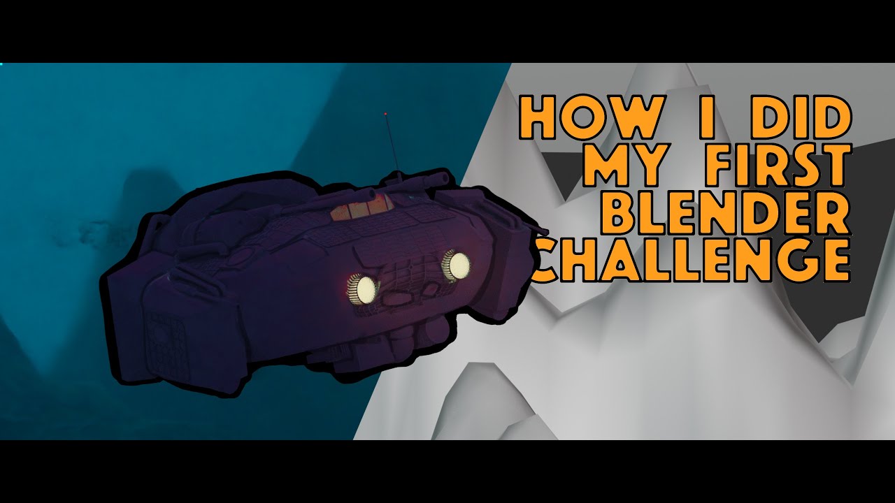 How I did my first blender challenge (I almost failed) - YouTube