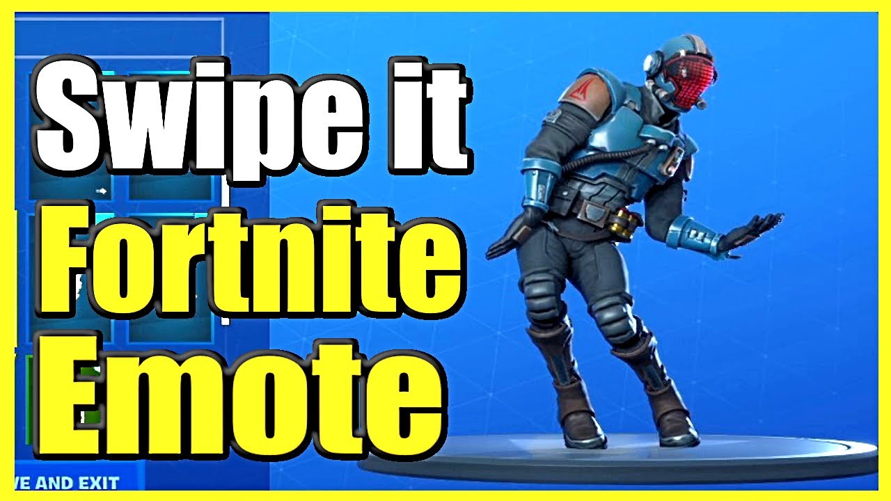 How to do the FORTNITE Swipe it Emote Dance (Easy Method!) - YouTube