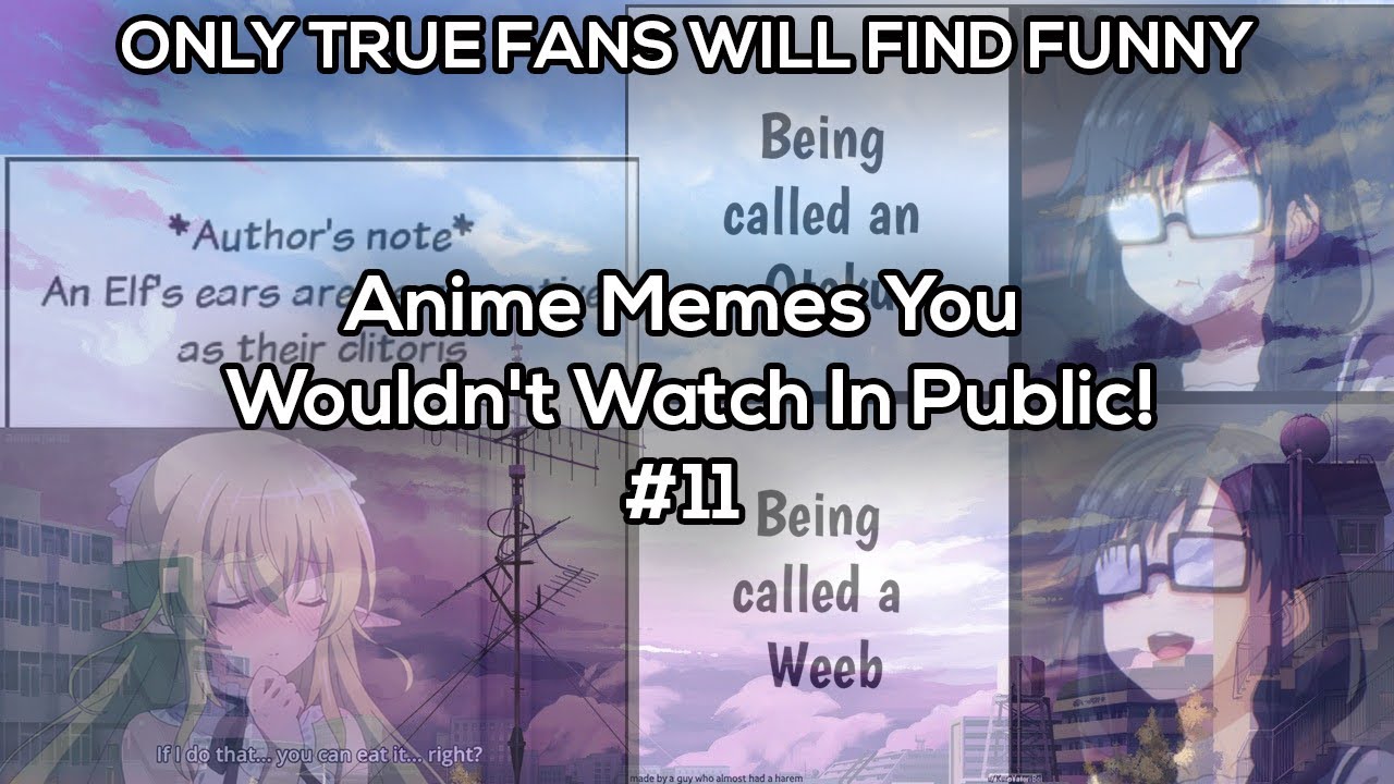 Anime Memes You Wouldn't Watch In Public! #11 New Anime New Memes - YouTube