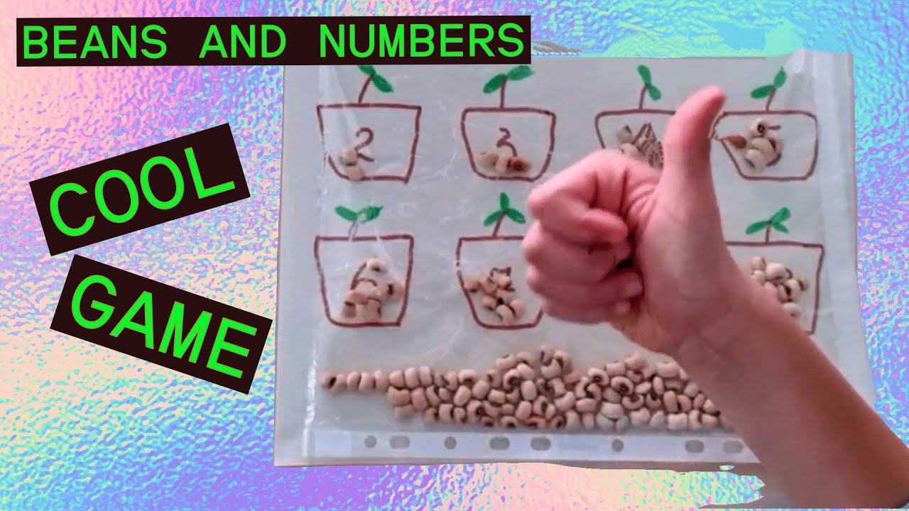 "Counting Fun with Beans" Beans and numbers Fantastic game!!! - YouTube