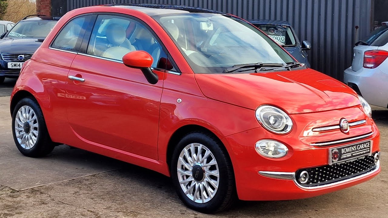 2016 (16) Fiat 500 Lounge 0.9 Twinair Auto 3Dr in Glam Coral. 10k Miles ...
