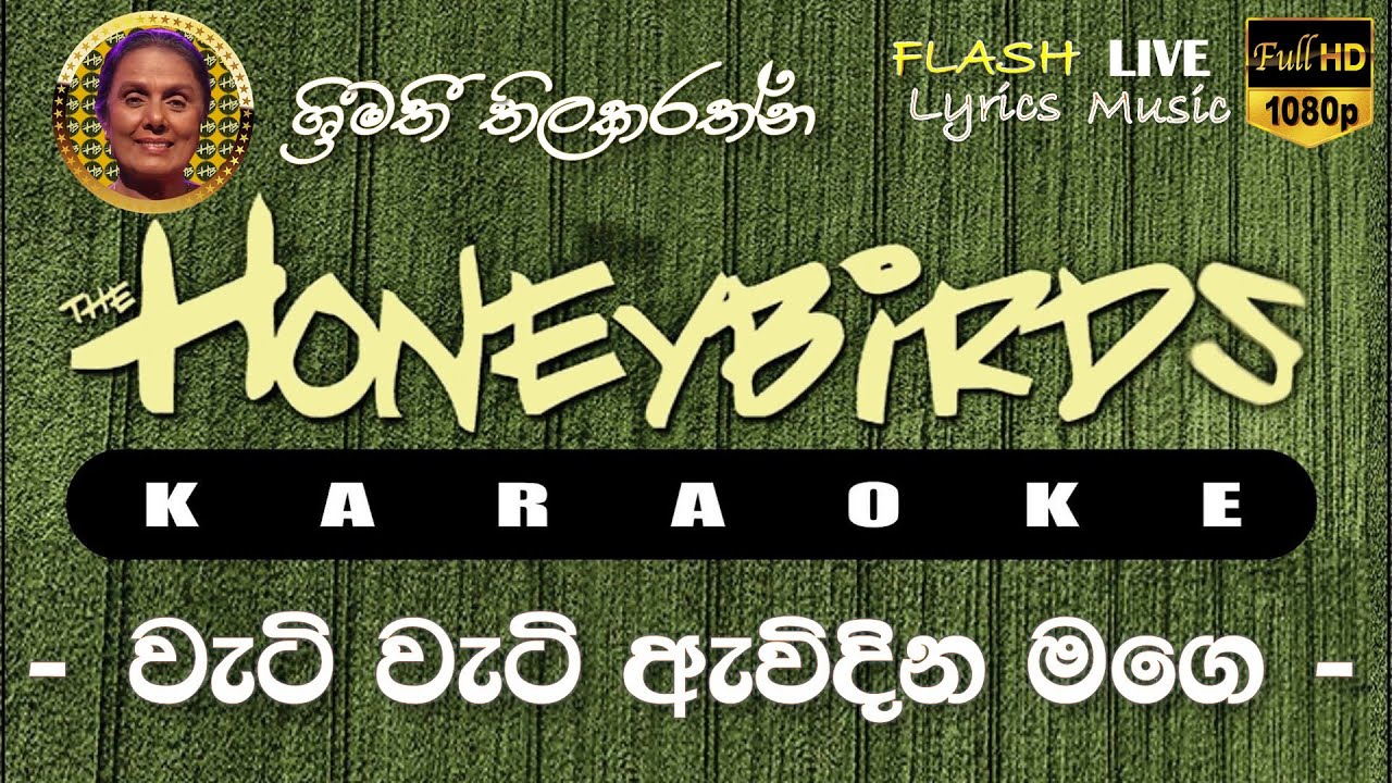 Wati Wati Avidina Mage Punchi Putha Karaoke (Without Voice) වැටි වැටි ...