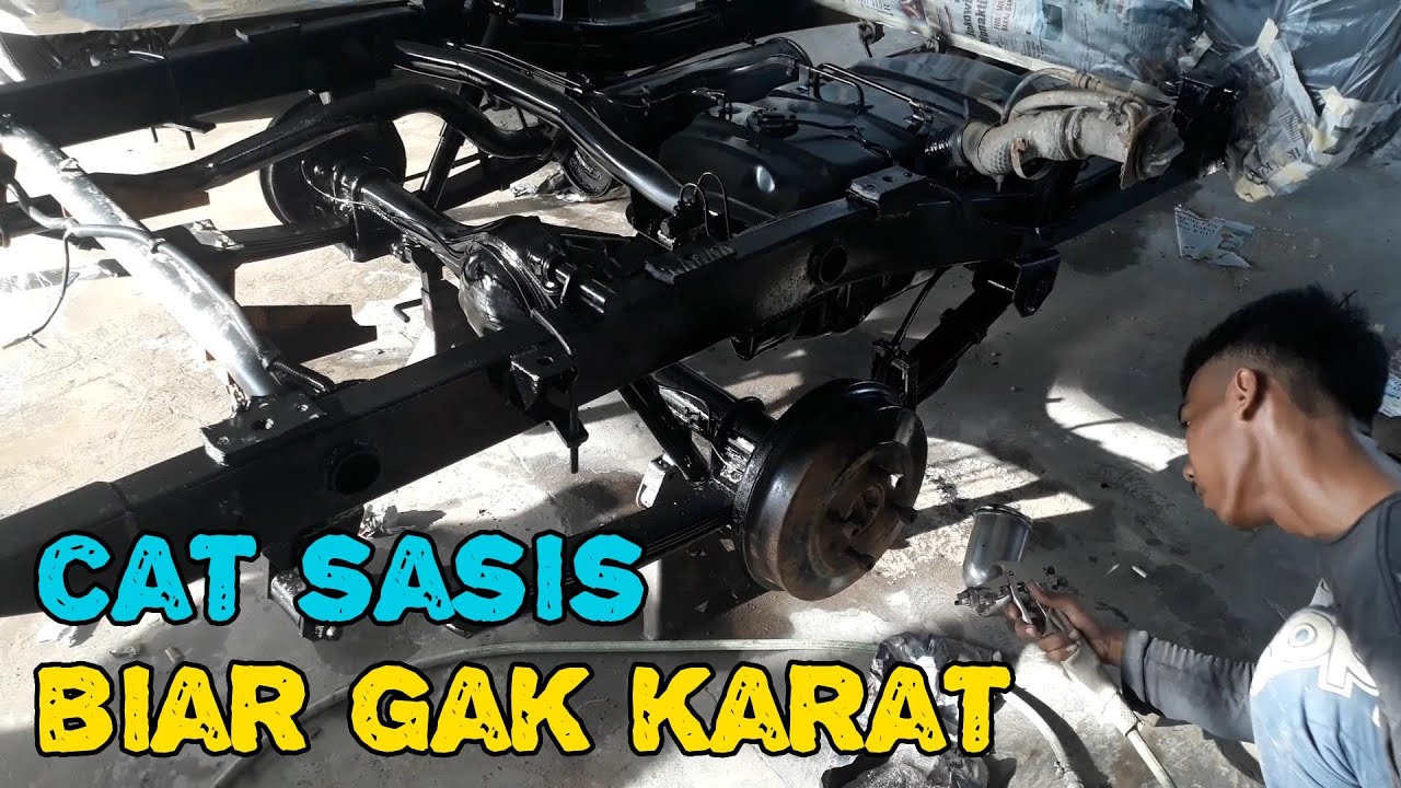 CARA MENGECAT SASIS MOBIL ATAU TRUCK AGAR TIDAK KARAT DAN KEROPOS # ...