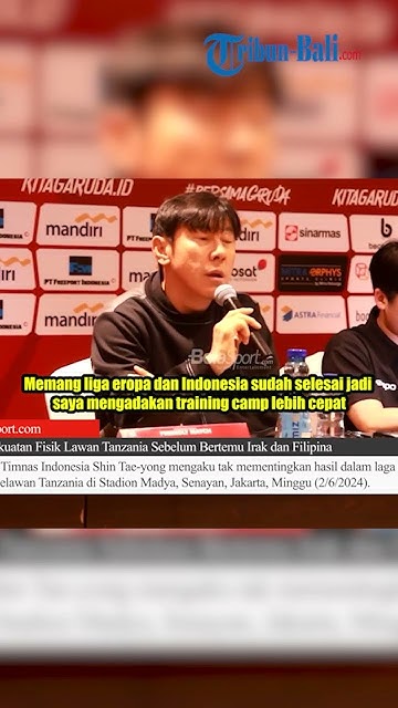 Timnas Indonesia Vs Tanzani Shin Tae Yong Tak Pentingkan Hasil Youtube
