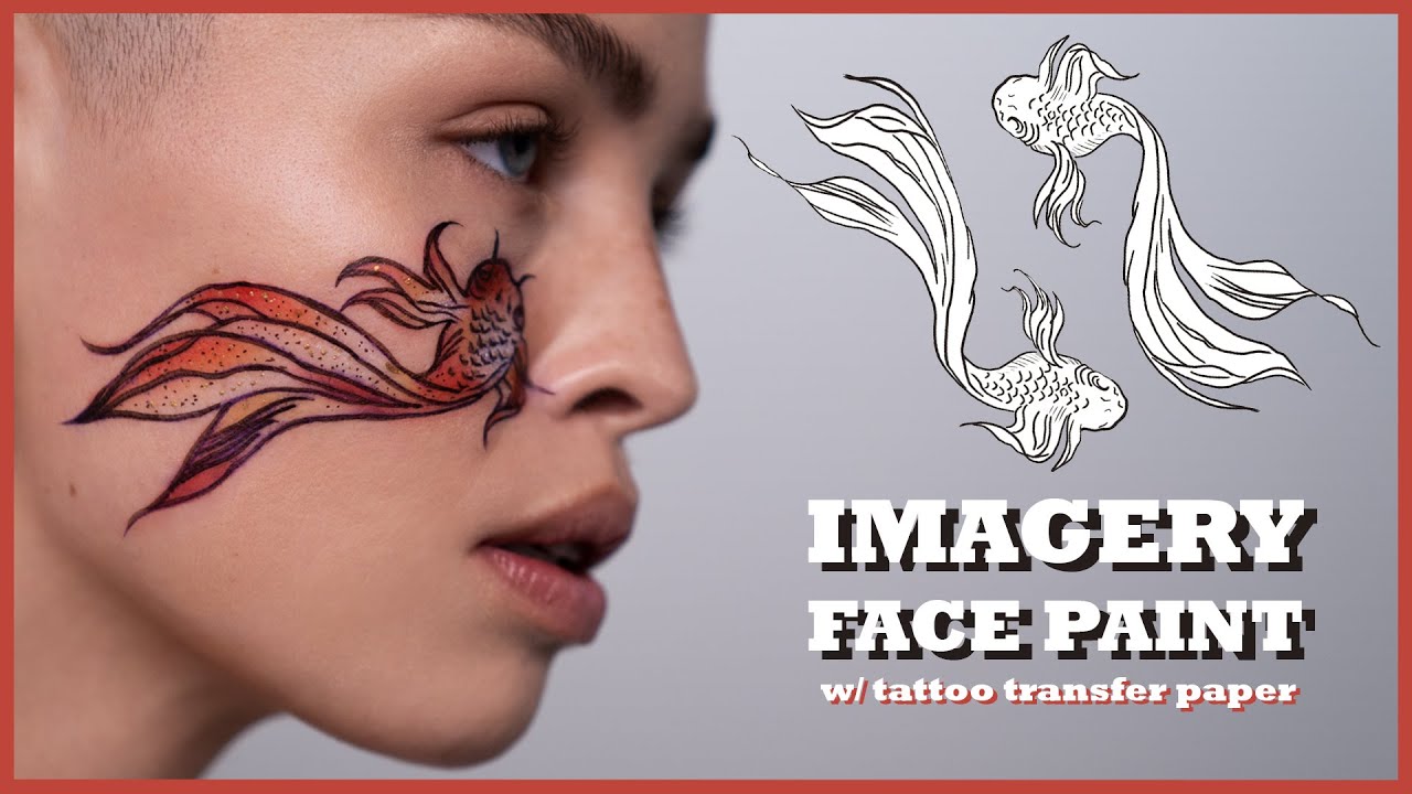 FACE PAINT HACK with tattoo transfer paper - YouTube