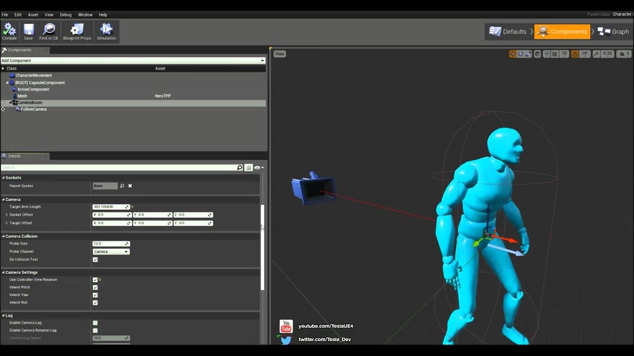 Unreal Engine 4 Tutorial - Camera Lag - YouTube