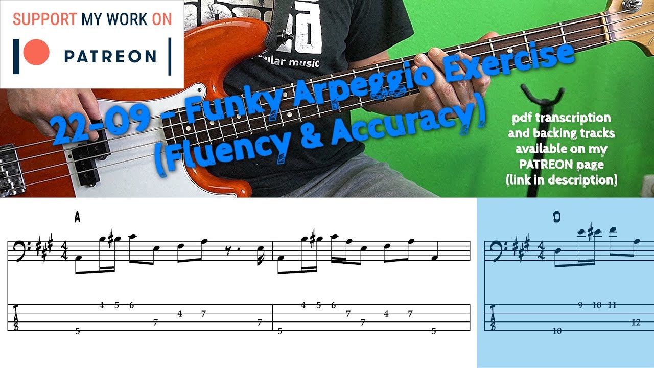 22-09 - B - Funky Arpeggio Exercise (Fluency & Accuracy including ...