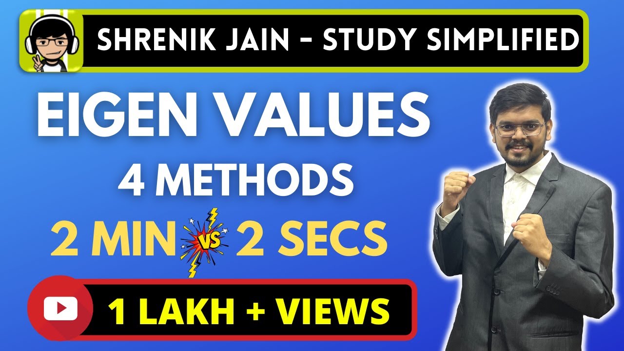 Eigen Values Trick 4 Methods In Hindi Gate Question Gate Maths