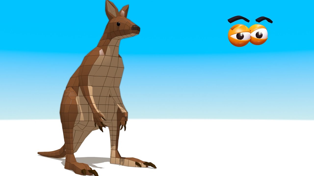 CUBE BUILDER for KIDS (HD) - Build a Kangaroo for Children - AApV - YouTube