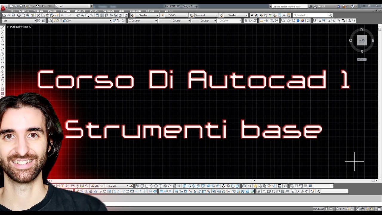 Corso di AutoCAD - 1 - Prendere confidenza con gli Strumenti Base - YouTube