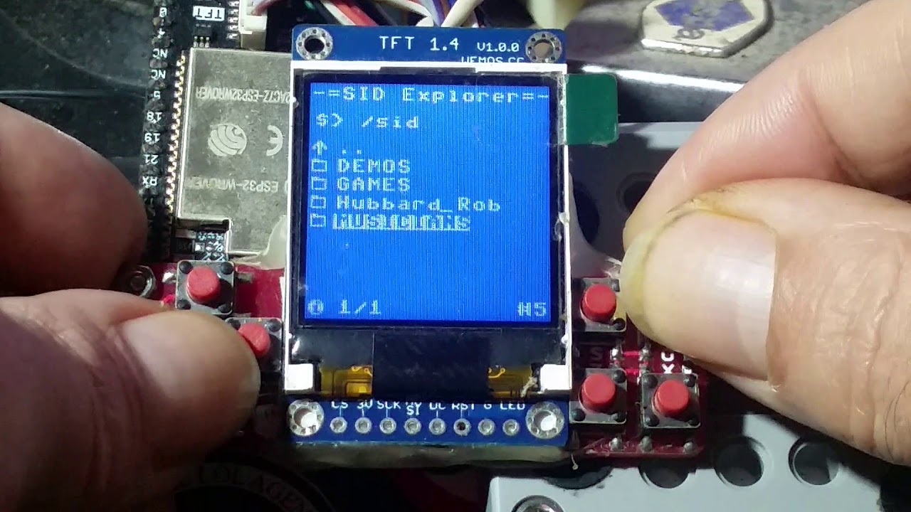 ESP32 SID Player UI Demo - YouTube