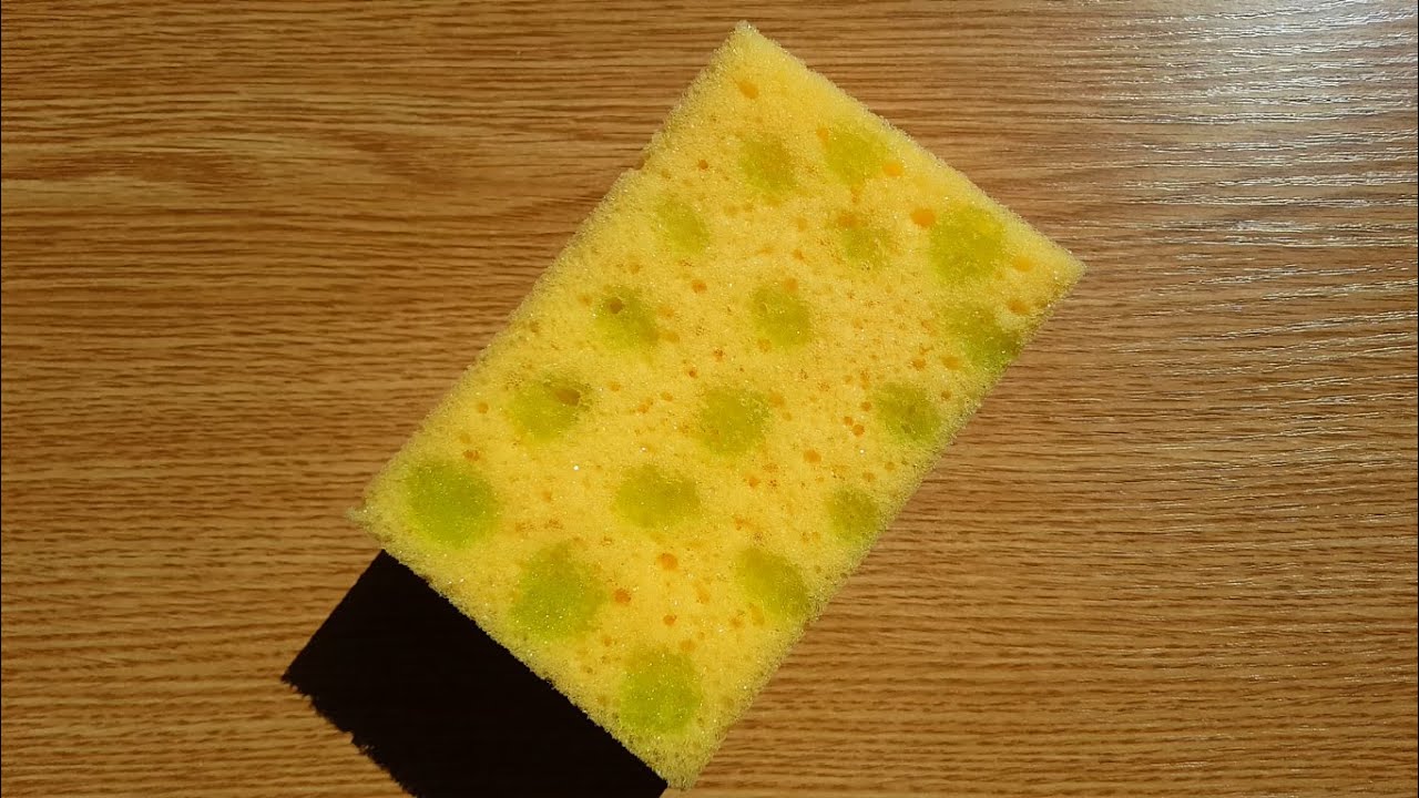 Soapy frozen sponge rubbing, squeezing & ripping |WATCH IN HD| - YouTube