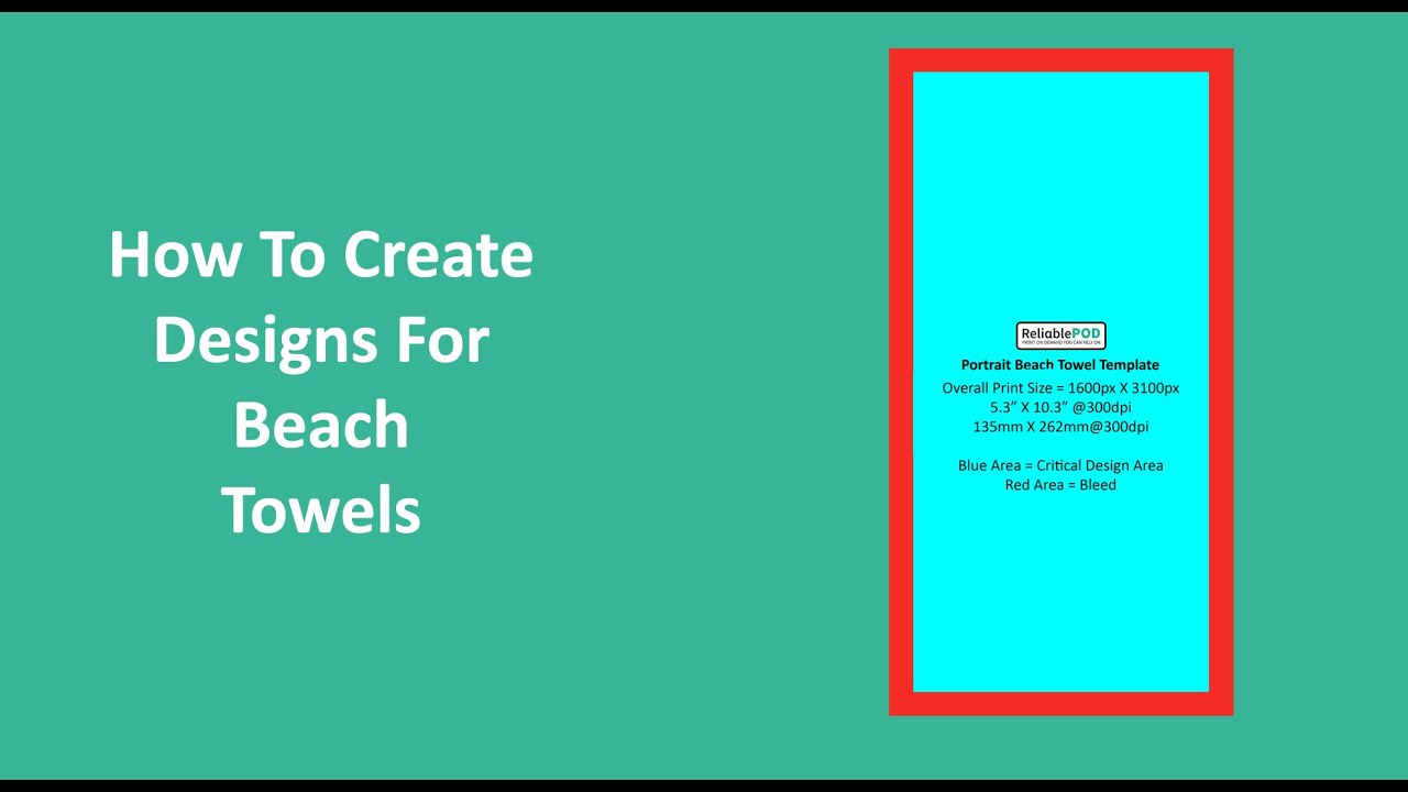 Beach Towel Template