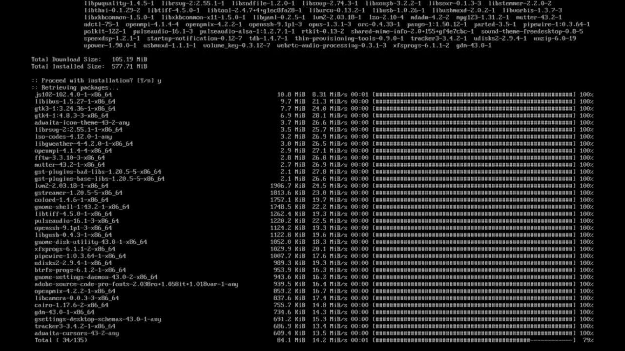 arch linux install timelapse - YouTube