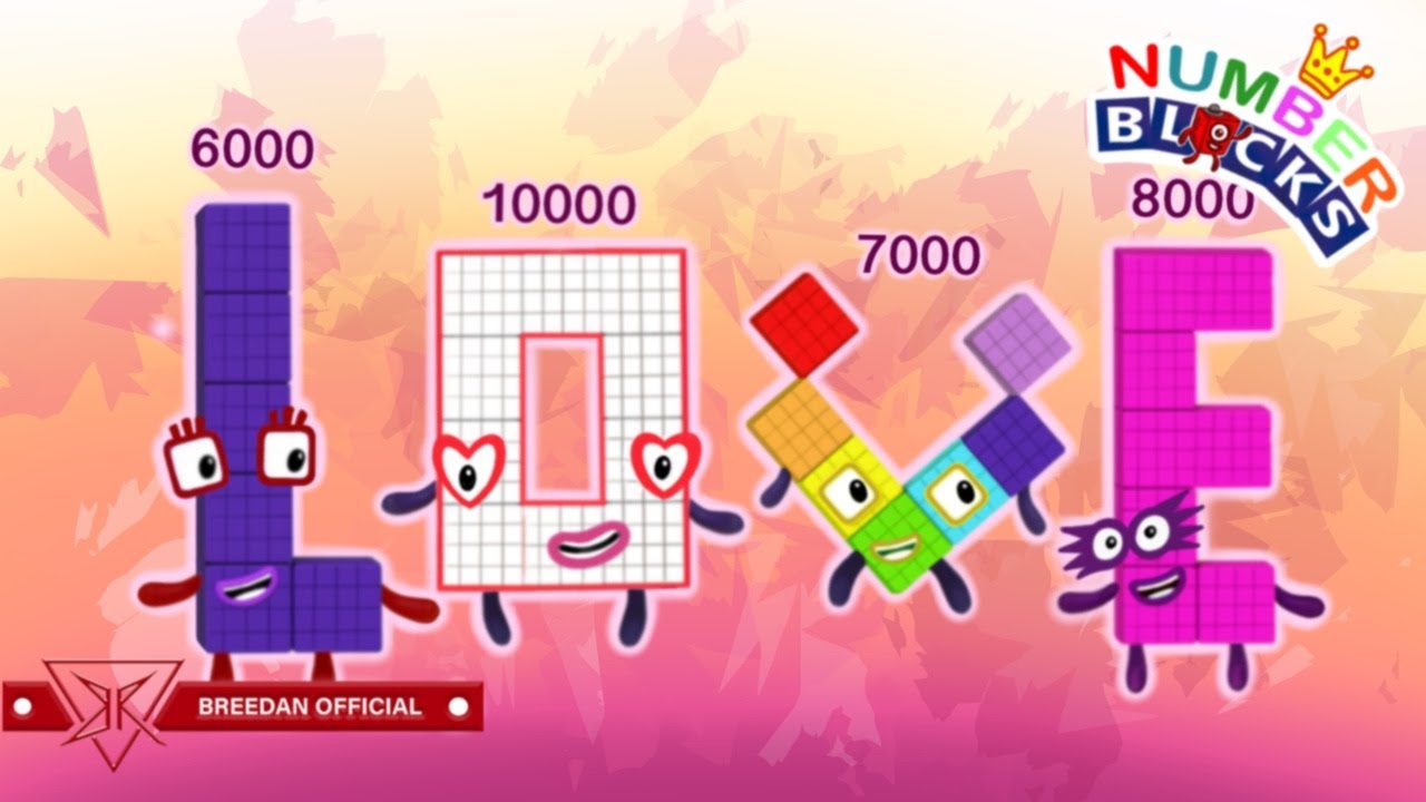 Numberblocks The February Sums Numberblocks 6000 10000 7000 8000 Change ...