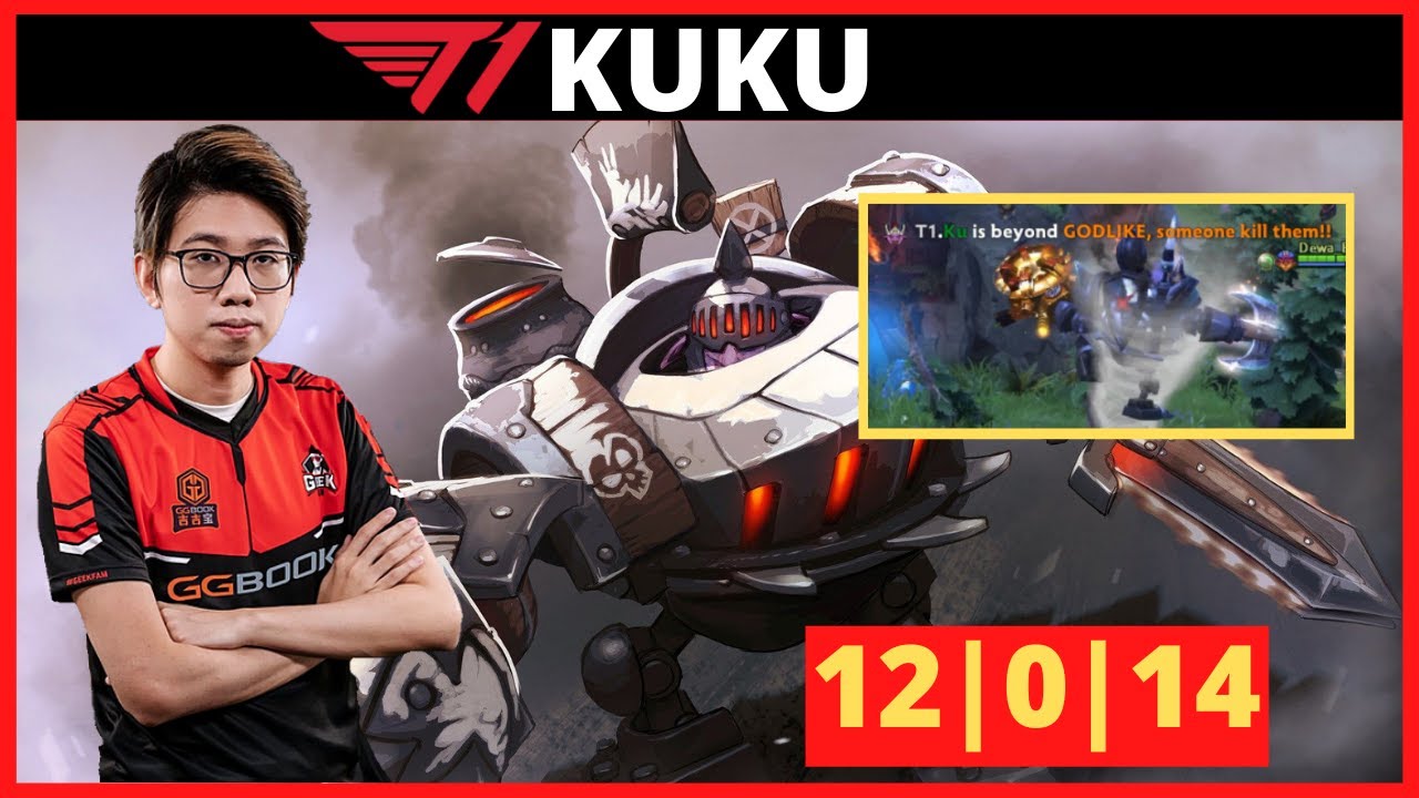 T1.KUKU - TIMBERSAW WITH 12KILLS - DOTA 2 7.28 GAMEPLAY - YouTube