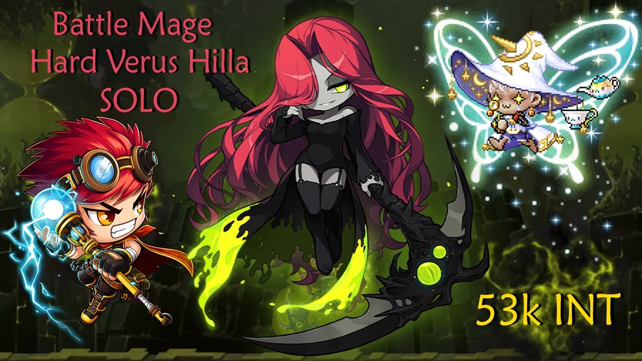 [GMS Aurora] Battle Mage Hard Verus Hilla Solo - YouTube