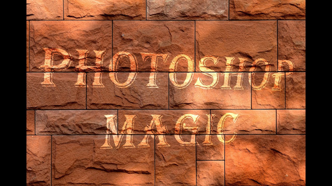 how to integrate text into photos using Photoshop - YouTube