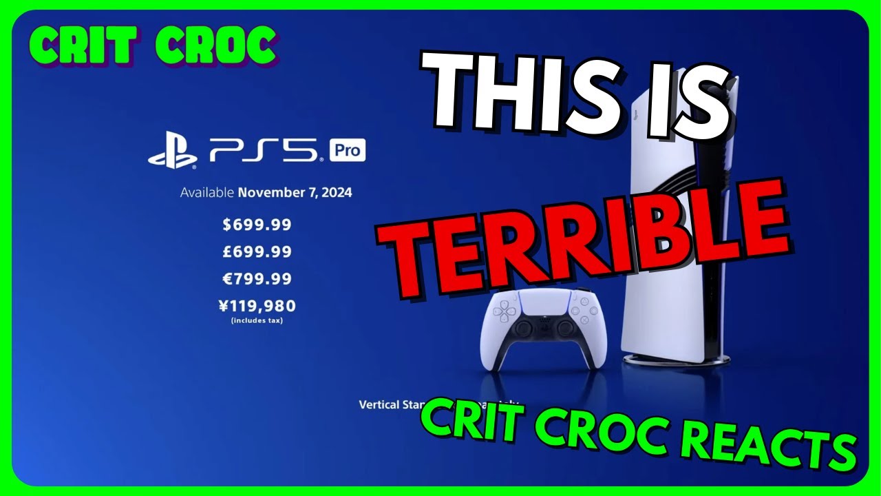 Crit Croc Reacts : Ps5 Pro Reveal - YouTube
