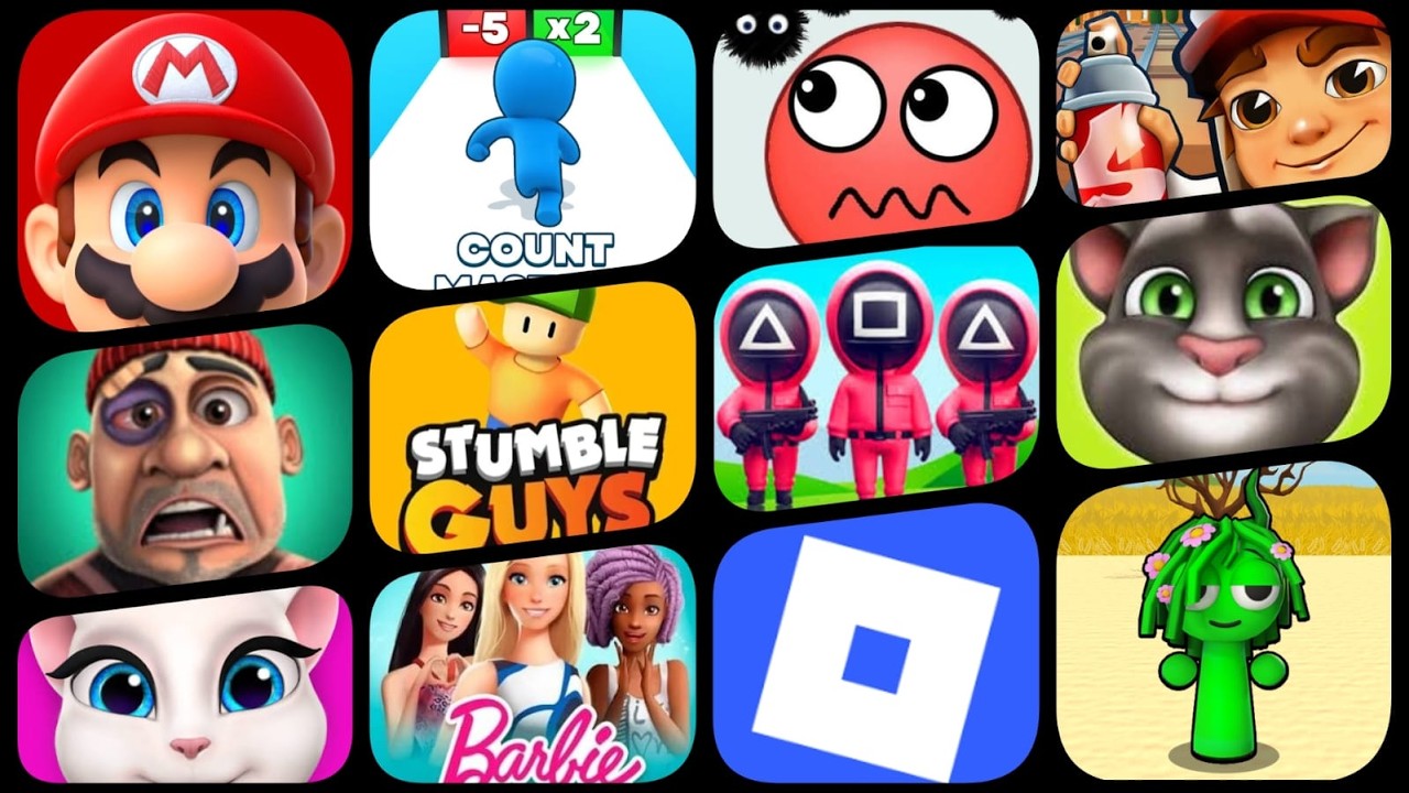 Roblox,Sprunki Survival,Subway Rush,Scary Little,Freaky Stan ...