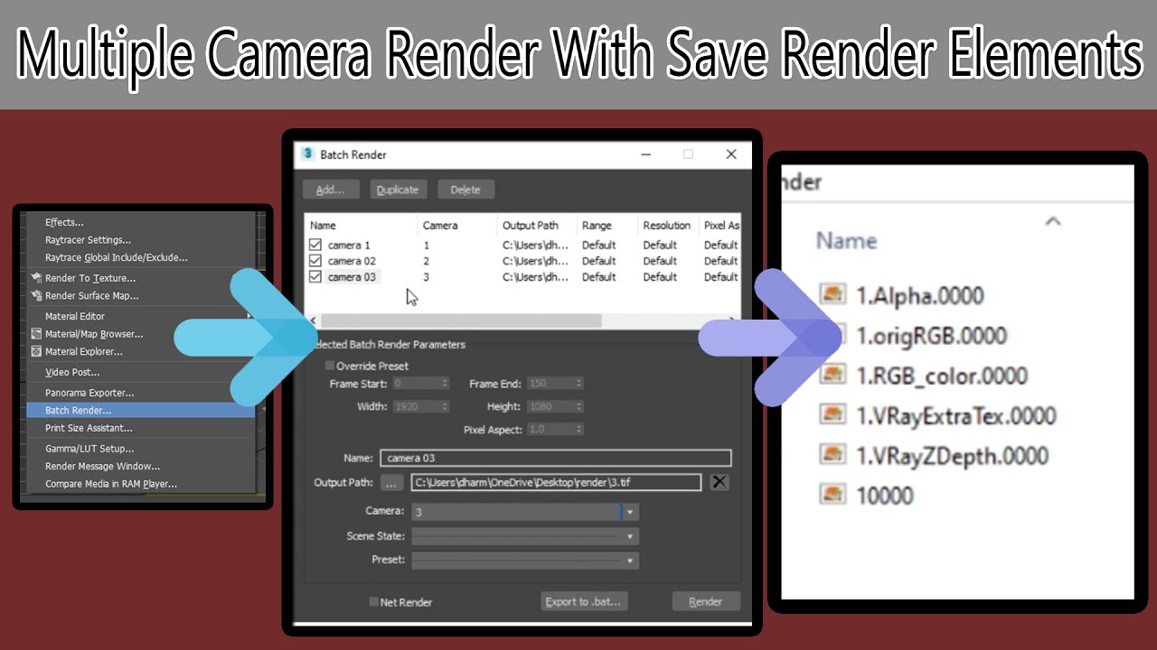 Batch Render Vray 3ds Max Leqwersterling