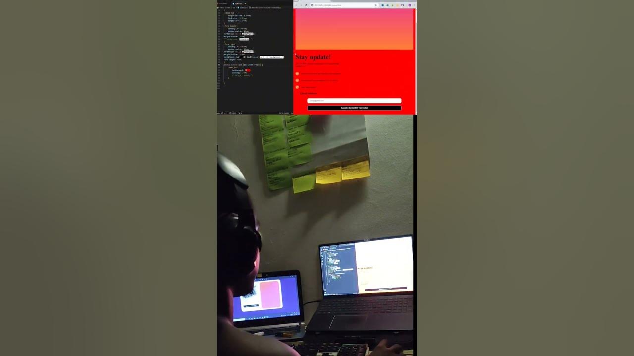Newsletter Sign Up Day16 Htmlcss Coder Codigo Css Css Codinglife 0316