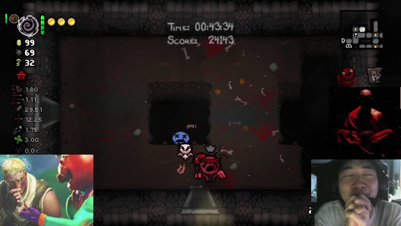 secret binding of isaac stream while listening to some sad music - YouTube