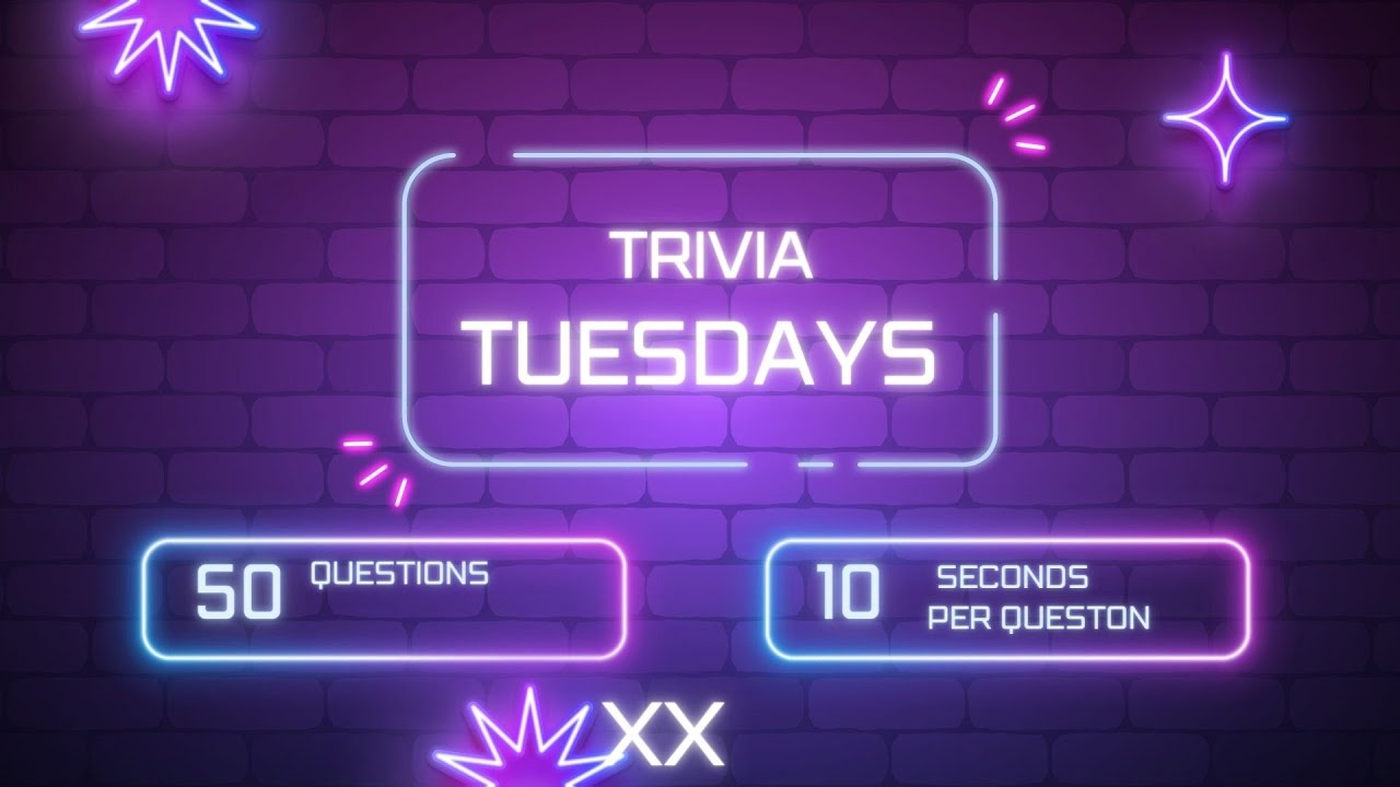 Trivia Tuesdays (XX) 50 General Questions - YouTube