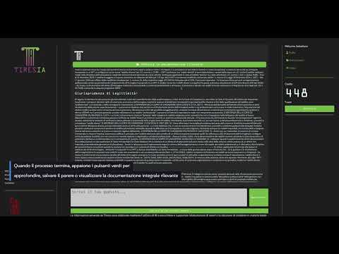Tiresia | Tutorial di utilizzo