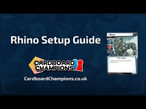 Rhino Setup Guide - Marvel Champions Core Set - YouTube