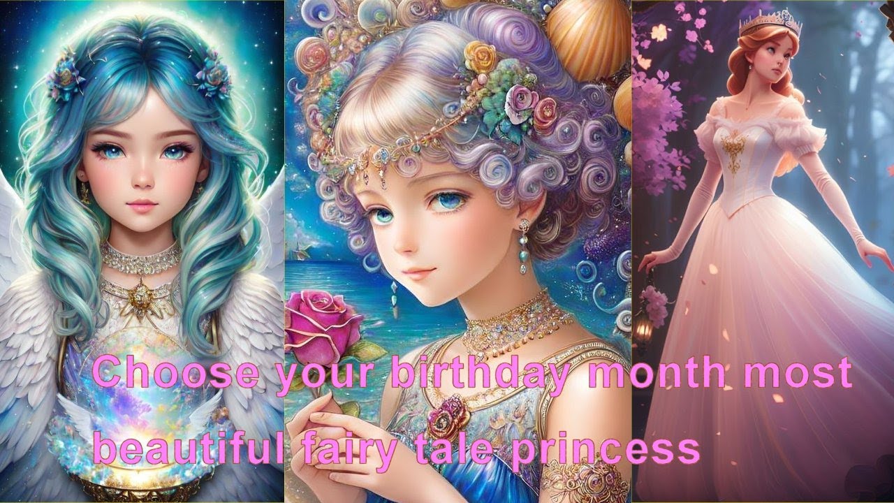 Choose your birthday month most beautiful fairy tale princess - YouTube