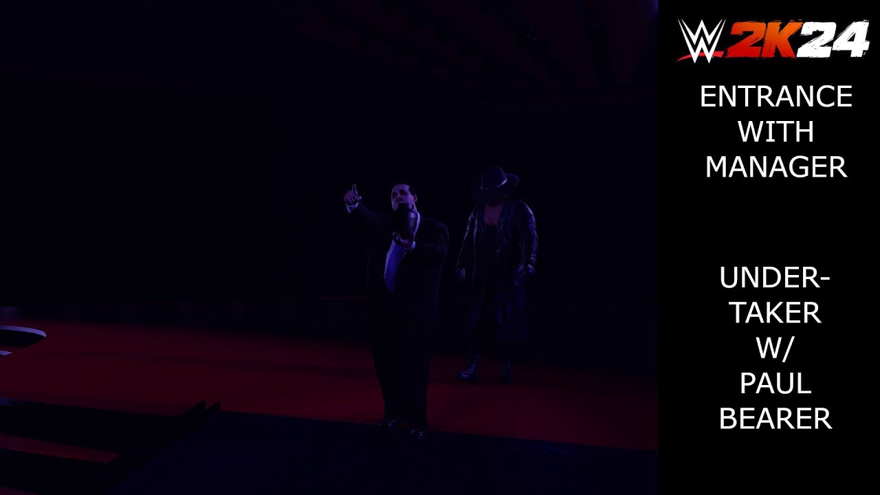 THE UNDERTAKER WITH PAUL BEARER - MANAGER ENTRANCE - #wwe2k24 # ...