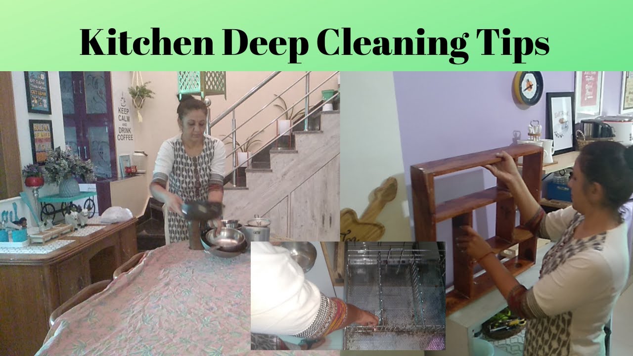 New Tips for Indian Kitchen Deep Cleaning || किचन डीप क्लीनिंग के लिए ...