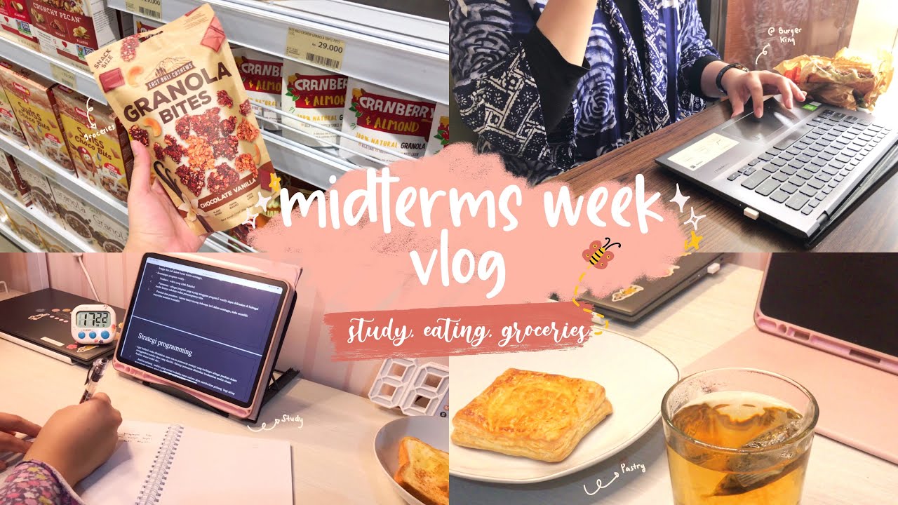 Mid term week vlog 🌞 (study + daily vlog) | Indonesia - YouTube