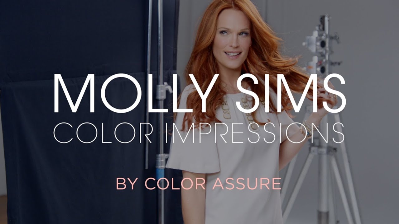 Molly Sims: Hair Color Change Impressions - YouTube