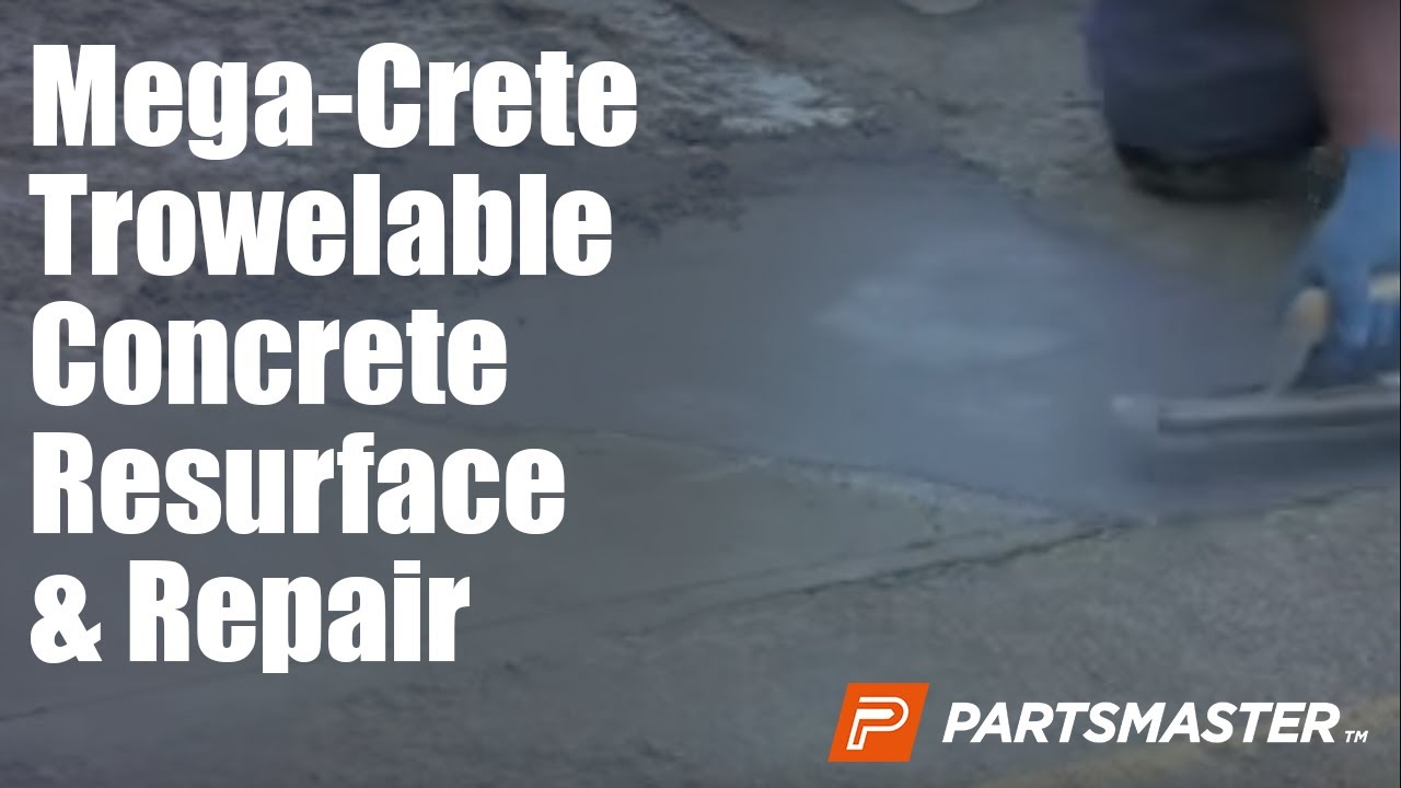 Mega-Crete™ Trowelable - Concrete/Masonry Resurface & Repair - YouTube
