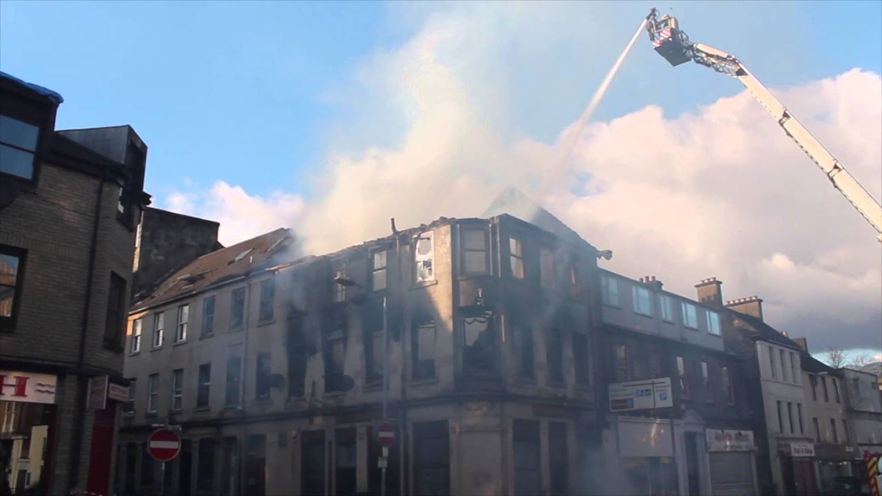 The George Fire Damage, Paisley, Scotland. - YouTube