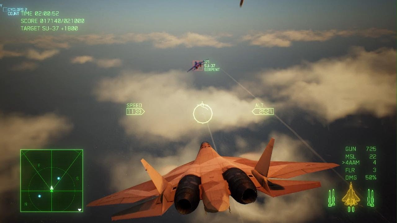 ACE COMBAT 7: Mission 15 Named Pilot 'Serpent' Normal difficulty - YouTube