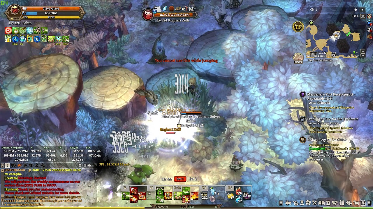 Tree of Savior Walkthrough 172 Nobreer Forest Side Quests - YouTube