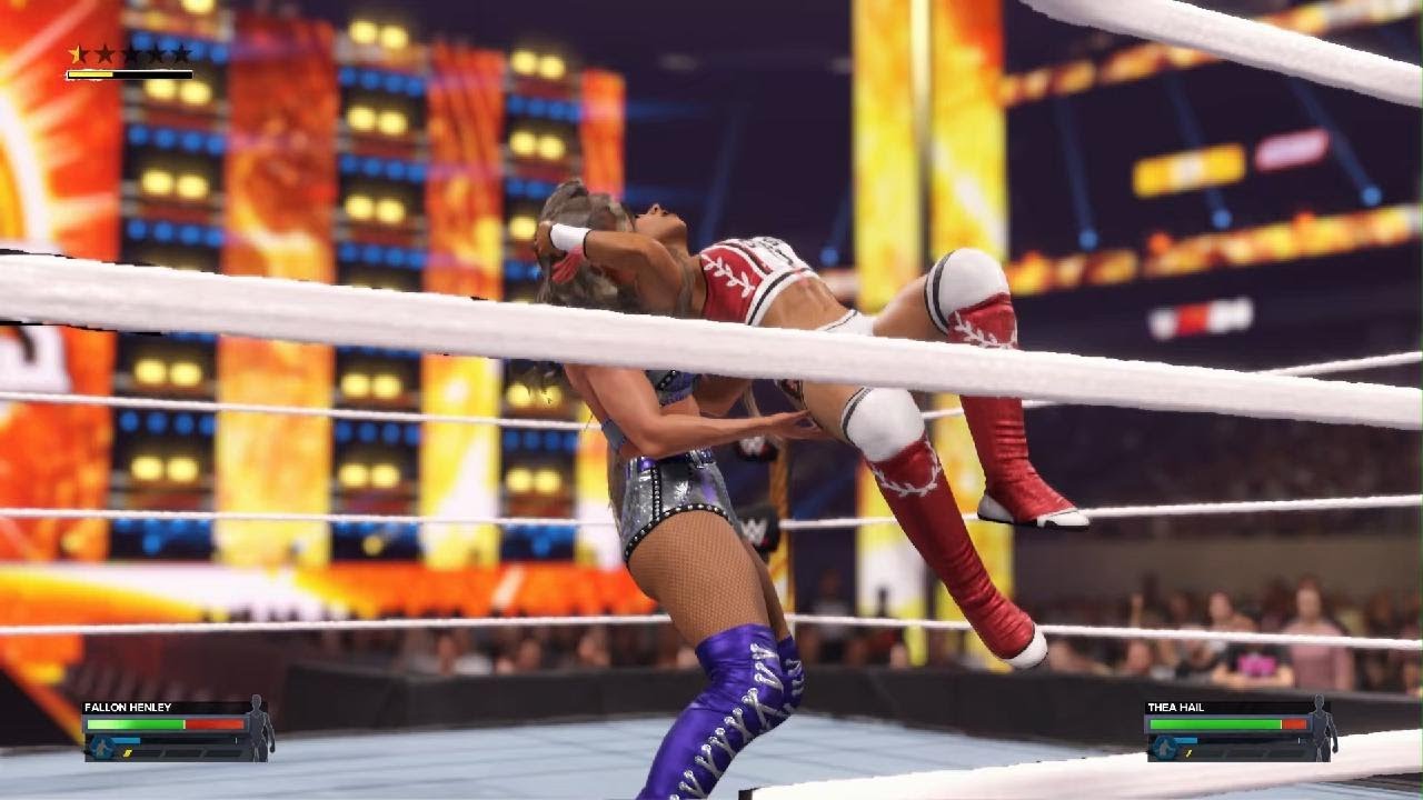 WWE 2K24 Thea vs Fallon - YouTube