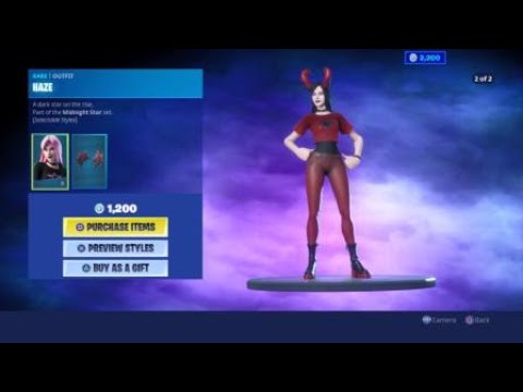 *NEW* "Haze" Skin in Fortnite! | Fortnite Item Shop October 29 - YouTube