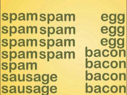 kinetic type WIP - monty python spam skit - YouTube