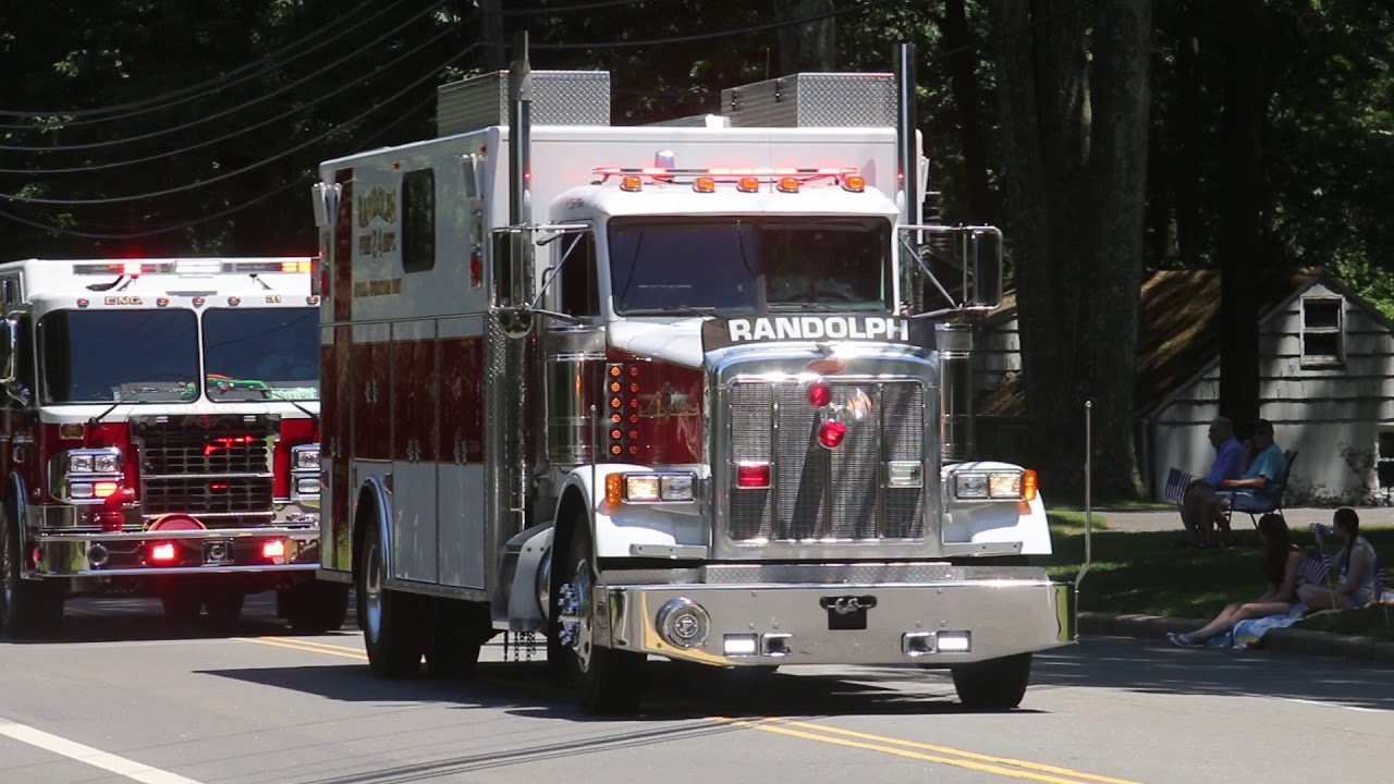 Randolph Freedom Parade Fire Trucks Parade - YouTube