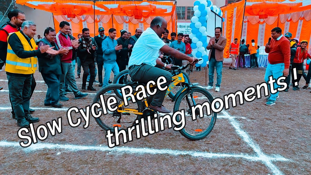 Slow Cycle Race - Thrilling moments - YouTube