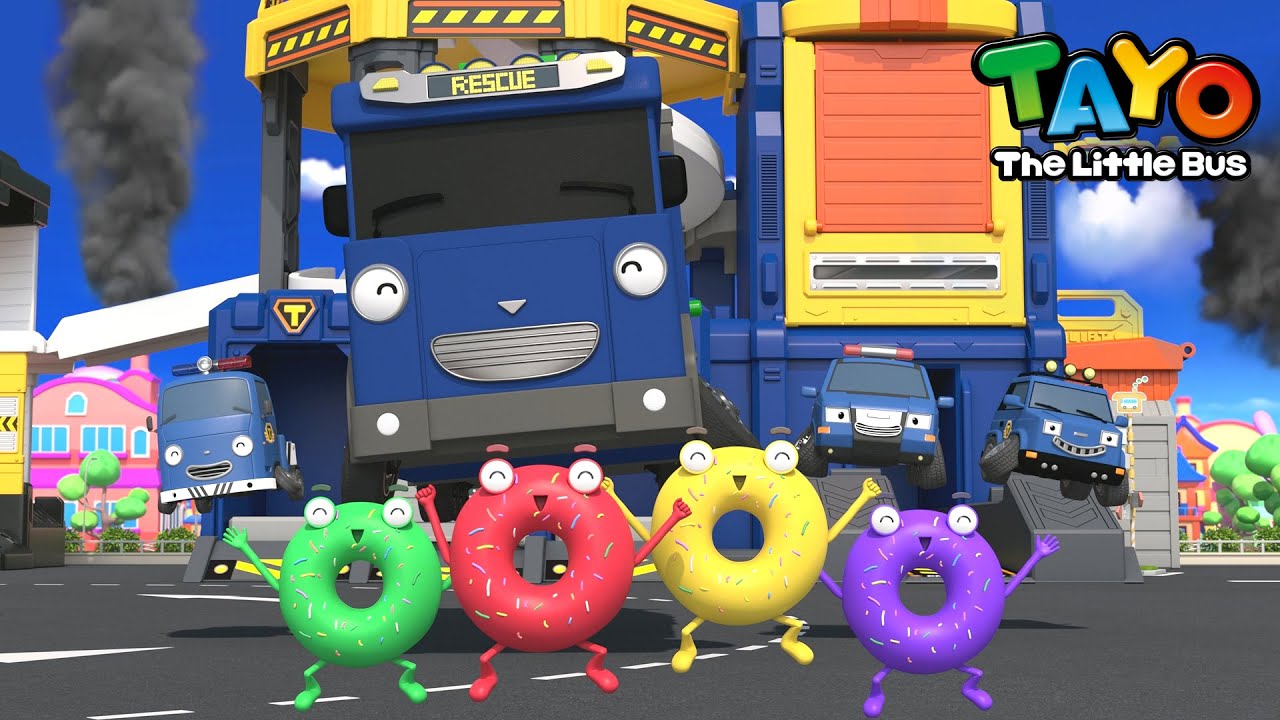 Rescue the rainbow donuts | RESCUE TAYO | Tayo Rescue Team Song l ...