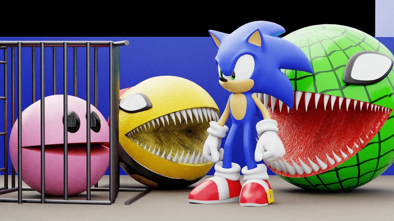 Sonic vs Pacman Monster [ABDUCTION] - YouTube