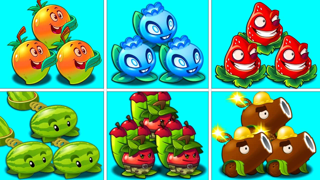 PvZ2 - 6 Best FRUIT Plants Battlez - Who Will WIn ? Plant vs Plant ...
