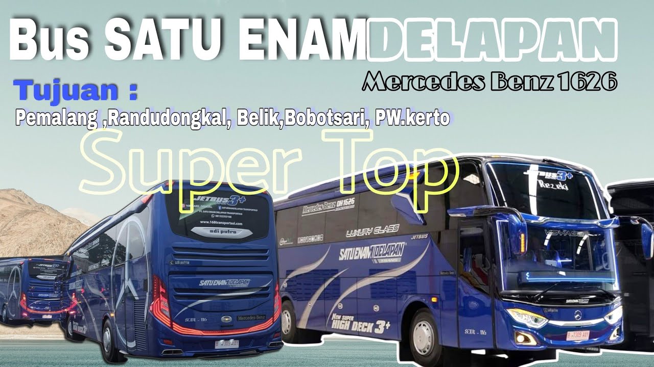 " Bikin Geger, Bus Pendatang Baru || Po Satu Enam Delapan Bis Baru ...