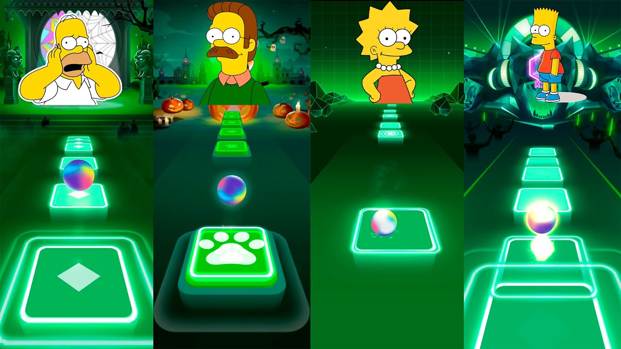HOMER SIMPSON VS BART SIMPSON VS LISA SIMPSON VS NED FLANDERS - YouTube